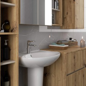 Závěsná koupelnová skříňka se zrcadlem VAMI 90 cm - výběr z 5 provedení