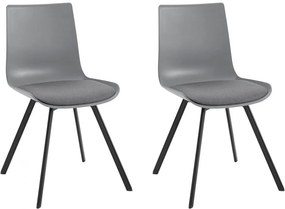 Danish style Jídelní židle Lalan (SET2 ks), šedá