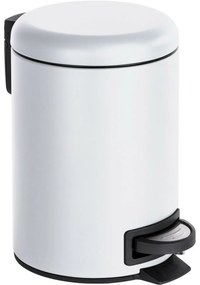 Wenko Pedálový odpadkový koš Leman 3 l, bílá, 3 l