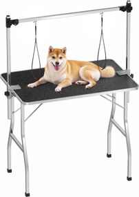 Stůl na úpravu srsti zvířat fudajo – 91 × 61 × 76 cm (51718)