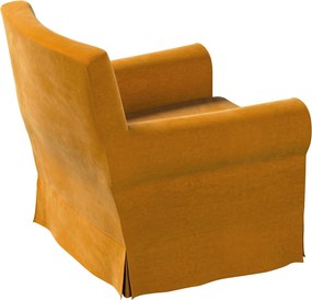 Potah na křeslo IKEA Ektorp Jennylund barva žlutá látka lesklé, sametová