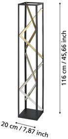 Eglo 390419 - LED Stmívatelná stojací lampa PENELA LED/23W/230V 2700-6500K + DO