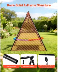 Houpačka na zahradu, Nosnost 199,6 kg VEVOR – 1,8 × 1,84 × 1,81 m