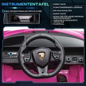HOMCOM dětské elektrické SUV auto se 3 rychlostmi, bezpečnostní pásy, dálkové ovládání, hudební (MP3/USB) světlo, pro 37-60 měsíců, nosnost 25kg, Pin…