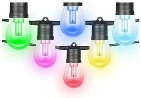 Immax NEO 07900L -LED RGB+CCT Stm. řetěz 15xLED/1W/230V 15m Wi-Fi Tuya IP65+DO