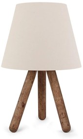 Opviq Stolní lampa Bechos 33 cm bílá/hnědá