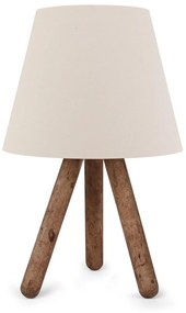 Stolní lampa Bechos 33 cm bílá/hnědá