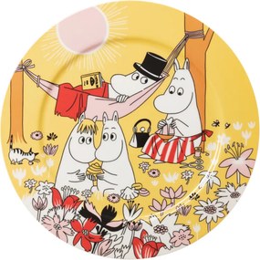 Servírovací talíř Moom Family time 30cm, žlutý