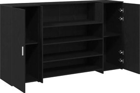 Recepční stůl černý dub 180 x 50 x 103,5 cm, konstrukční dřevo 3324170