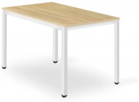 Jídelní stůl TESSA dubový s bílýma nohama