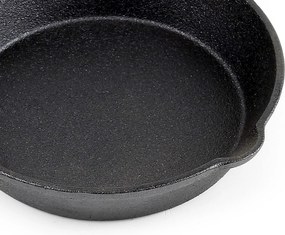 Litinová pánev Wiltec – 16 cm, černá (62963)