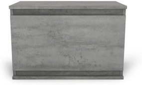 Nástěnná skříňka Carlos, šedý beton, 60 cm