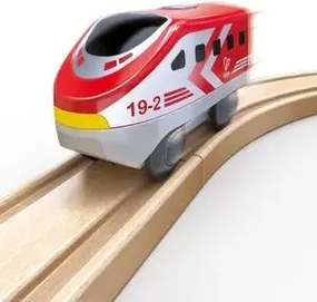 Hape Lokomotiva Intercity na baterie červená / od 3 let