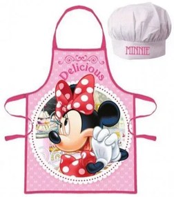 Javoli - Dětská zástěra a kuchařská čepice Minnie Mouse Disney ❤ Delicious