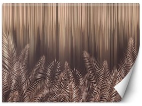 Fototapeta, Exotické palmové listy hnědé - 450x315 cm