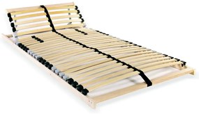 Lamelový rošt postele s 28 lamelami 7 zón 70 x 200 cm 246449