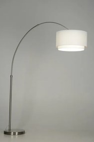 Stojací designová oblouková lampa Soffito Bianco