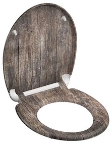 Eisl Sanitär WC prkénko Duroplast Soft Close Old Wood 82368