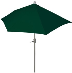 Slunečník půlkruh Parla - polyester/hliník - 270cm zelený bez stojanu