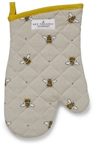 Béžovo-žlutá bavlněná kuchyňská rukavice Cooksmart ® Bumble Bees