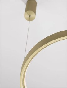 Nova Luce Závěsné LED svítidlo PERRINE, 30W 3000K stmívatelné Barva: Zlatá