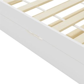 Petromila Rám vysouvací postele/pohovky bílý borové dřevo 90 x 200 cm