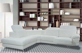 Pregio Italia sofa&relax Moderní rohová sedačka SUN Provedení: 3 + roh + 1 s ukonč., Vzorník látek: tekno fibra 34 black
