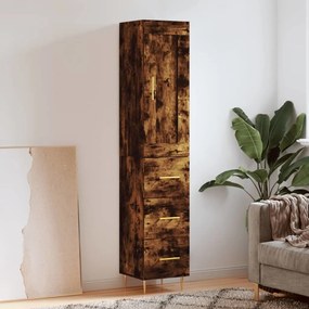 vidaXL Skříň highboard 34,5 x 34 x 180 cm kompozitní dřevo [3200185] Barva: Betonová šedá