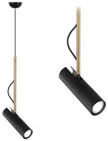 Toolight - závěsná stropní lampa GU10 10W - reflektor APP608-1C, černá, OSW-08196