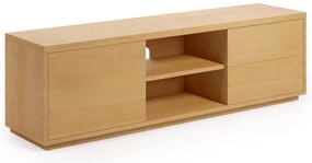 TV stolek v dekoru dubu v přírodní barvě 150x44 cm Abilen - Kave Home