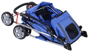 PawHut Kočárek pro psy Dog Buggy Pet Dog Buggy Stroller Jogger Trailer Blue | Aosom