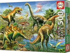 EDUCA Puzzle Jurské hřiště / 500 dílků / od 11 let