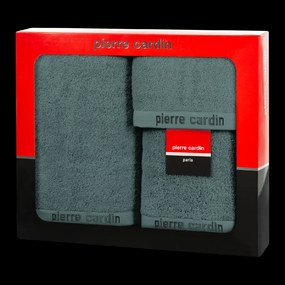 FROTÉ RUČNÍK PIERRE CARDIN EVI SADA 30X50 CM, 50X90 CM, 70X140 CM TMAVĚMÁTOVÁ