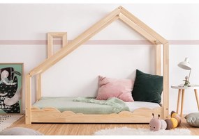 Domečková postel z borovicového dřeva Adeko Luna Drom, 90 x 200 cm