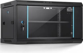 Síťová serverová skříň pro montáž na stěnu 6U, hloubka 39,4 cm