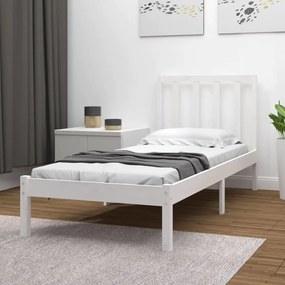 vidaXL Rám postele masivní borovice 90 x 200 cm [3105056] Barva: Bílá