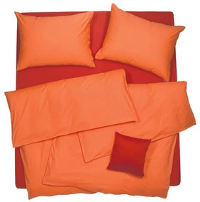 SCANquilt povlečení FINO oranžová 140 x 200/70 x 90 cm