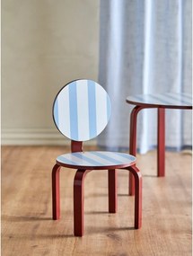 Vínová/světle modrá dětská židle Liova – Bloomingville Mini