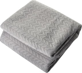 Sametový přehoz Silky Touch 220x240cm grey