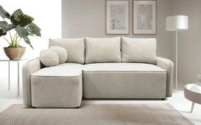 XXXLutz ROHOVÁ SEDAČKA, textil, krémová MID.YOU - Sedací soupravy - 001574006703