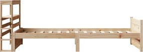 Rám postele s čelem 75 x 190 cm masivní borovice 3306005