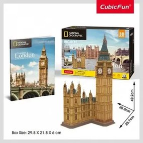 CubicFun Puzzle 3D National Geographic: London - Big Ben / 94 dílů / 2