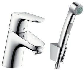 Hansgrohe Focus - Sada Bidetta, umyvadlová baterie stojánková s bidetovou sprškou, chrom 31926000