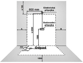 BPS-koupelny Hydromasážní box HYD-O77W 120x85 SA Bílý, se saunou