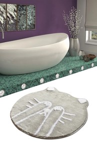 L´essentiel Maison Koupelnová předložka, akrylát Shy Cat - Grey, Vícebarevná