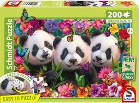 SCHMIDT Puzzle Pandí trio / 200 dílků / 43,2 x 29,1 cm