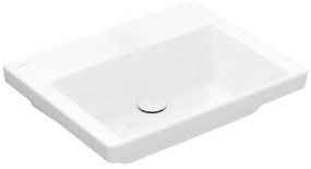 Villeroy & Boch Subway 3.0 - Umyvadlo 60x47 cm, bez přepadu, bez otvoru pro baterii, CeramicPlus, alpská bílá 4A7063R1