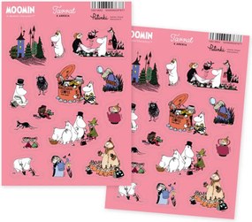 Set samolepek Moominvalley, 2 archy