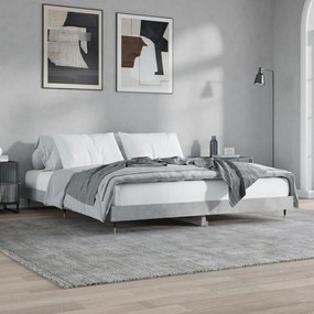 Rám postele betonově šedý 120 x 200 cm kompozitní dřevo,  832153