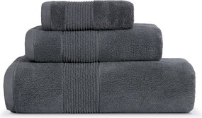 Bavlněné Ručníky a osušky BELLA CASA - tmavě šedá Velikost: ručník 50 x 100